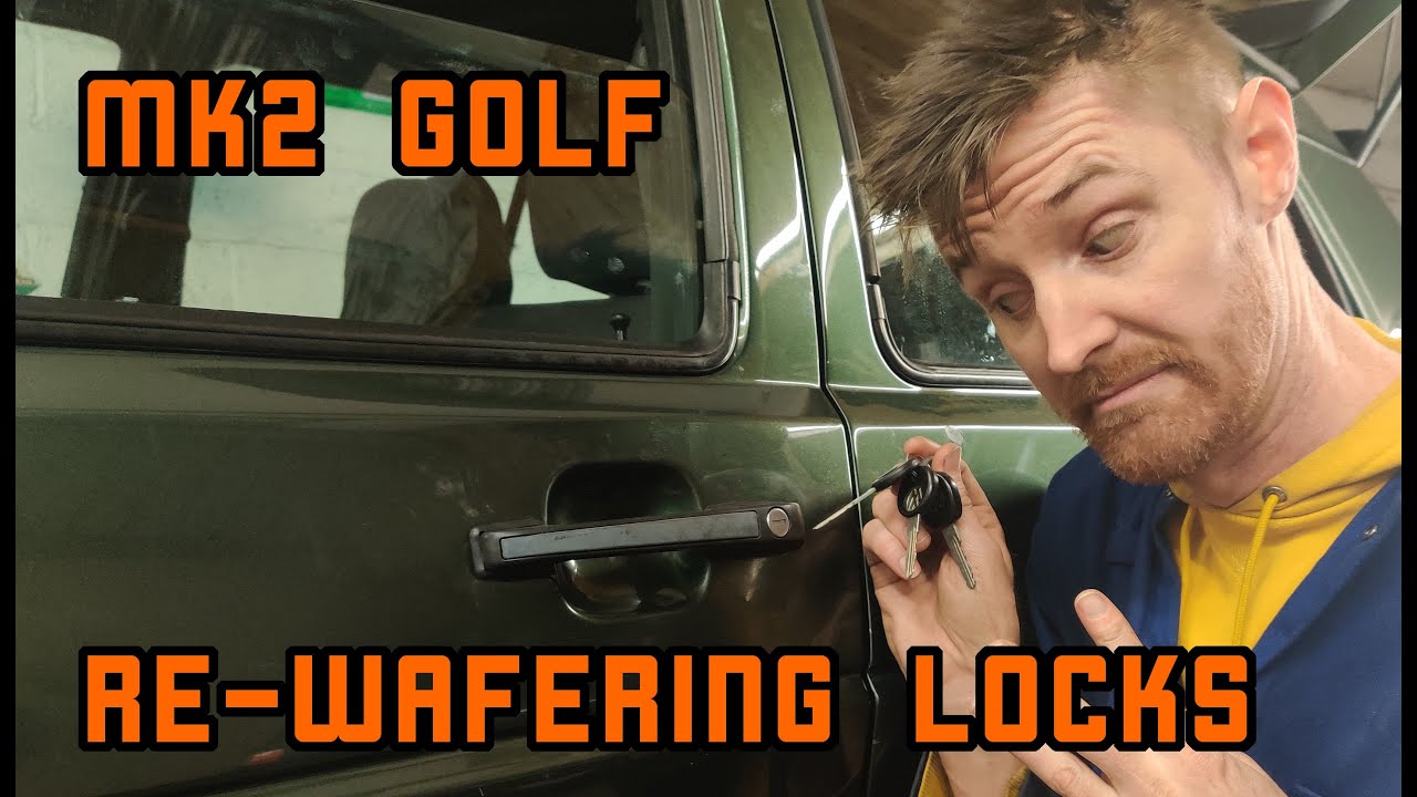 My car has too many different keys! VW Mk2 Golf - re-wafering locks ...