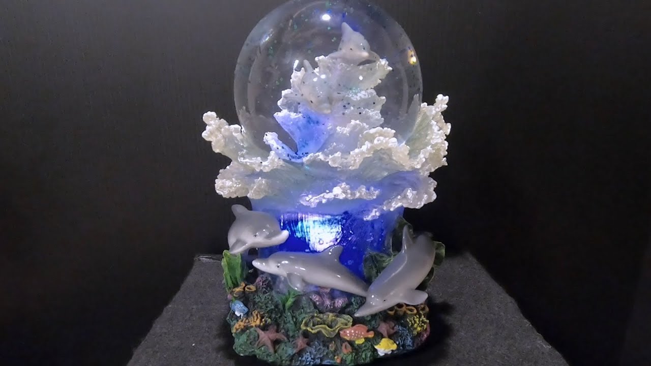 Ep. 35 - "Dolphins In The Waves" Snow Globe Repair - Water change ...