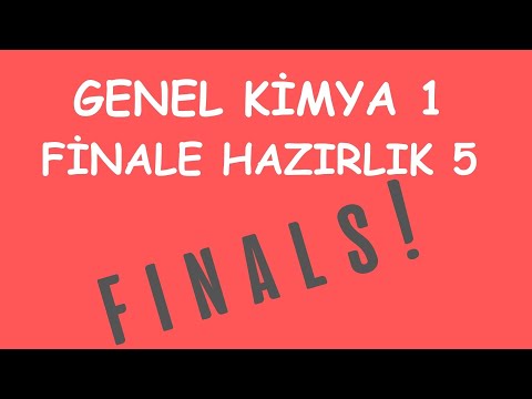 GENEL KİMYA 1| FİNALE HAZIRLIK 5