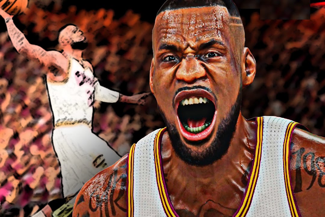 NBA 2K16 - LeBron James Monster Dunk vs The Raptors - YouTube