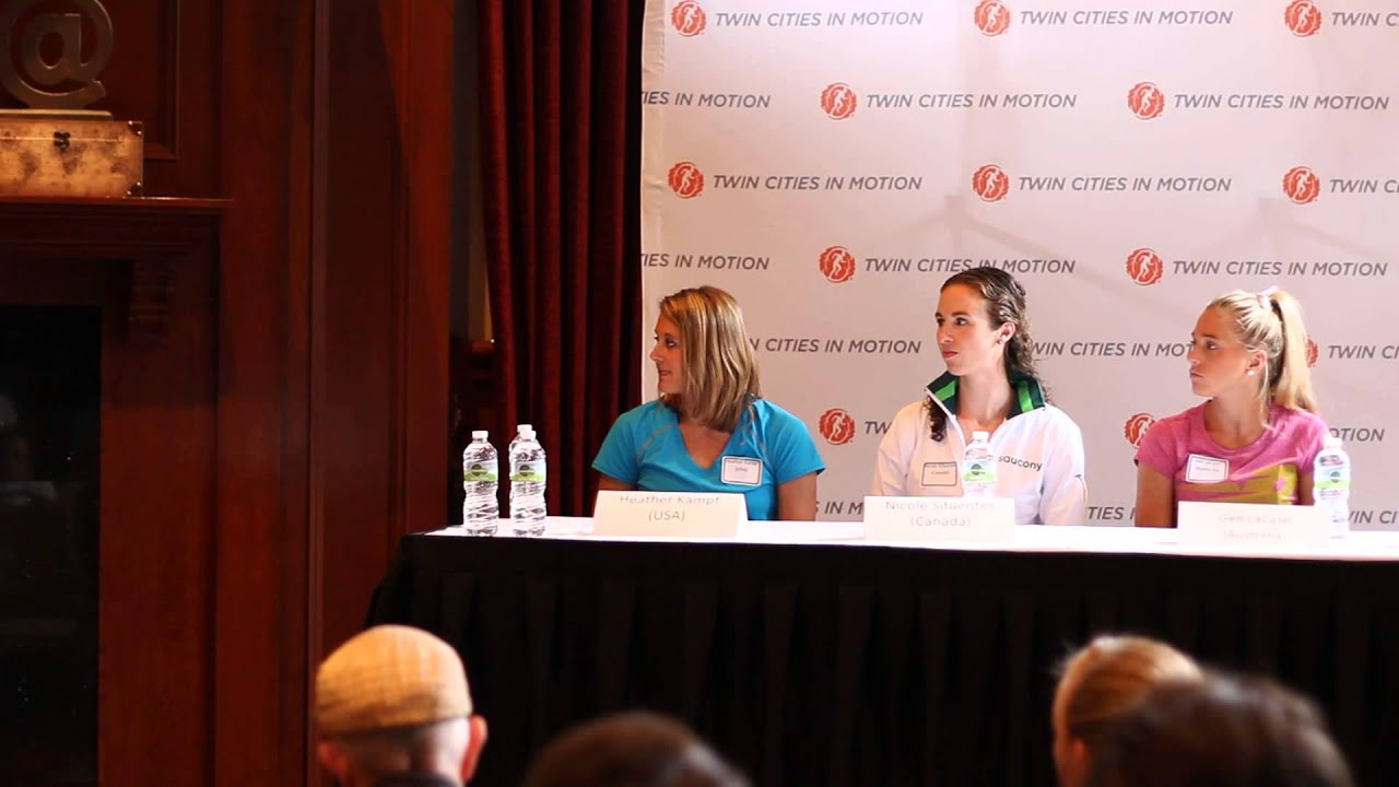 2013 Medtronic TC 1 Mile: Heather Kampf Press Conference - YouTube