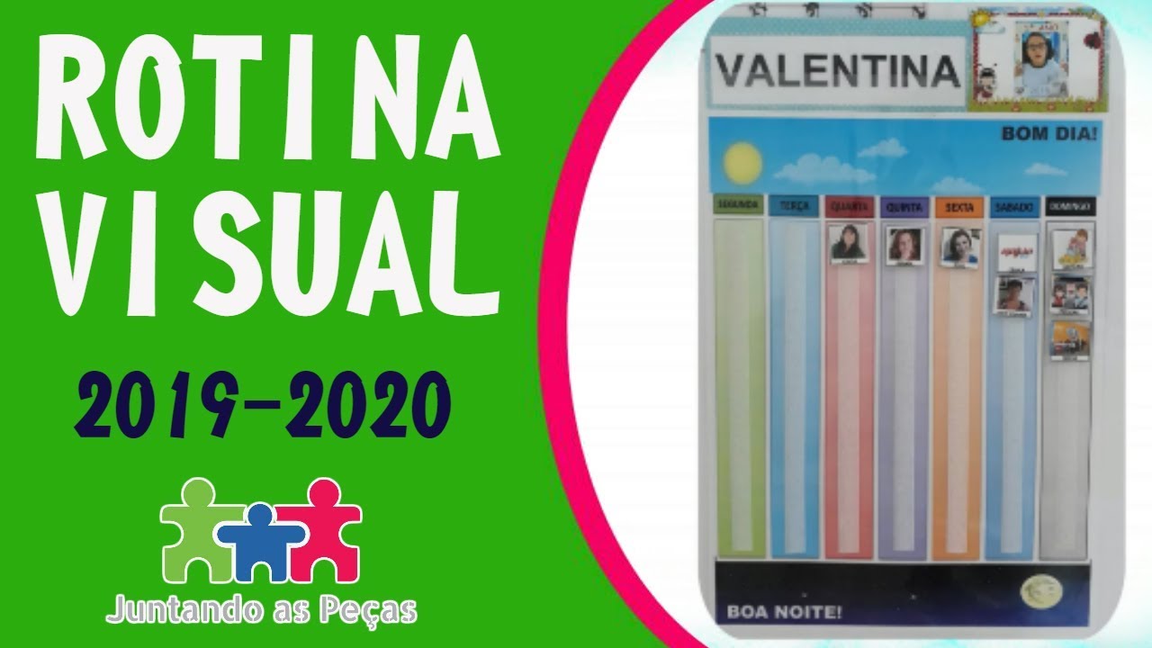 Rotina Visual para Autistas | Modelo que Usamos em 2019 e usaremos em ...