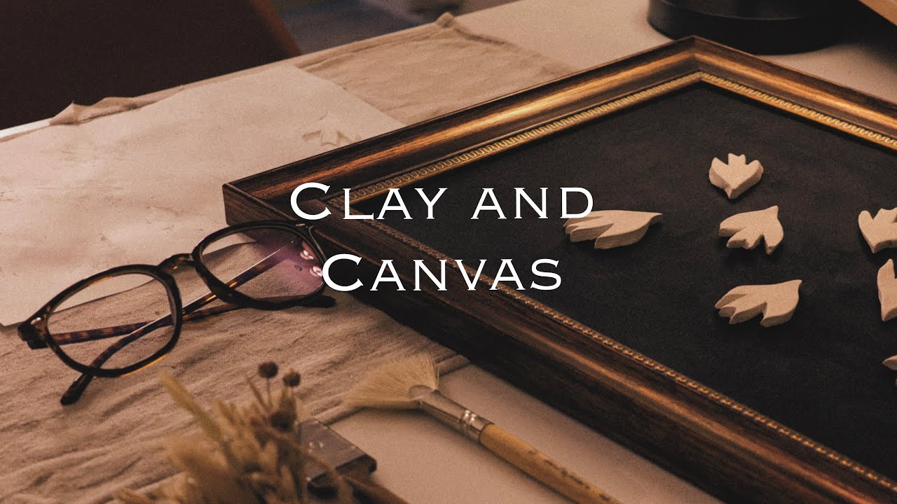 DIY Air-Dry Clay Birds: Transforming Canvas into Art - YouTube