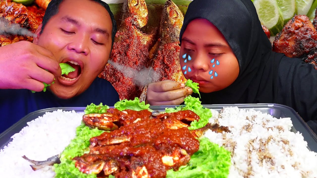 IKAN BAKAR 🔥 IKAN CARU BAKAR + PERAHAN LIMAU KASTURI 😋 (mukbang ...