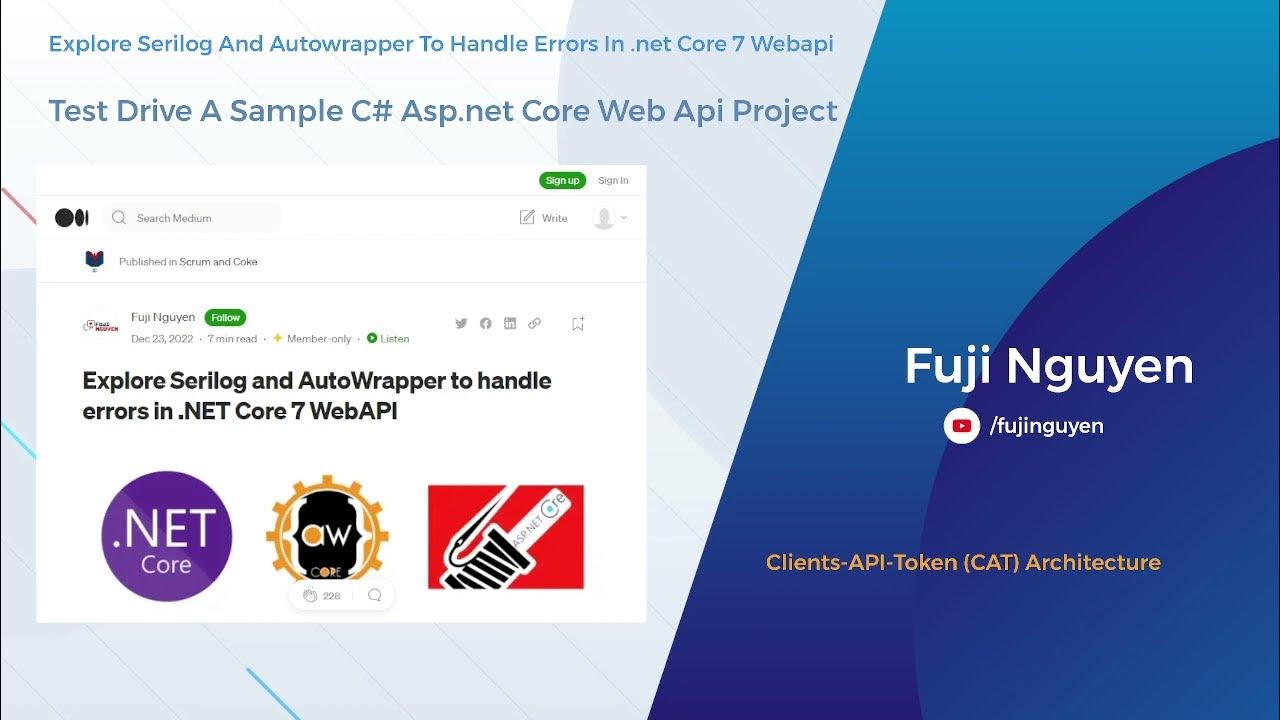 Screencast - Explore Serilog and AutoWrapper to handle errors in .NET Core 7 WebAPI - YouTube
