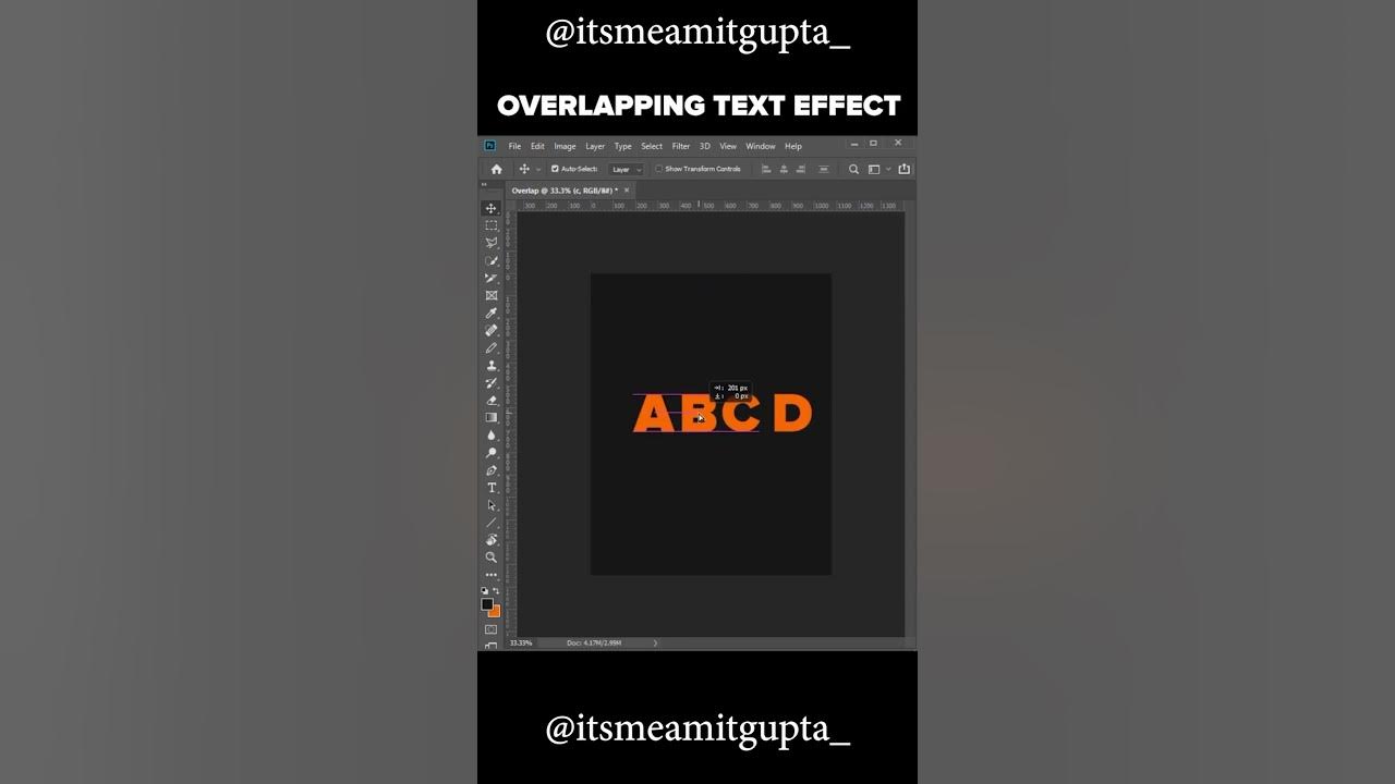 LEARN THIS COOL OVERLAPPING TEXT EFFECT IN PHOTOSHOP.⁣ - YouTube