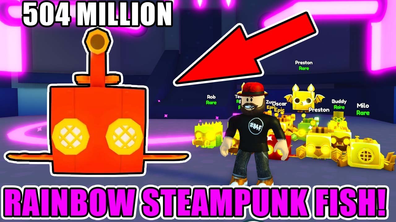 I Spent $35,000,000 Tech Coins And Hatched Rainbow Steampunk Fish in ...
