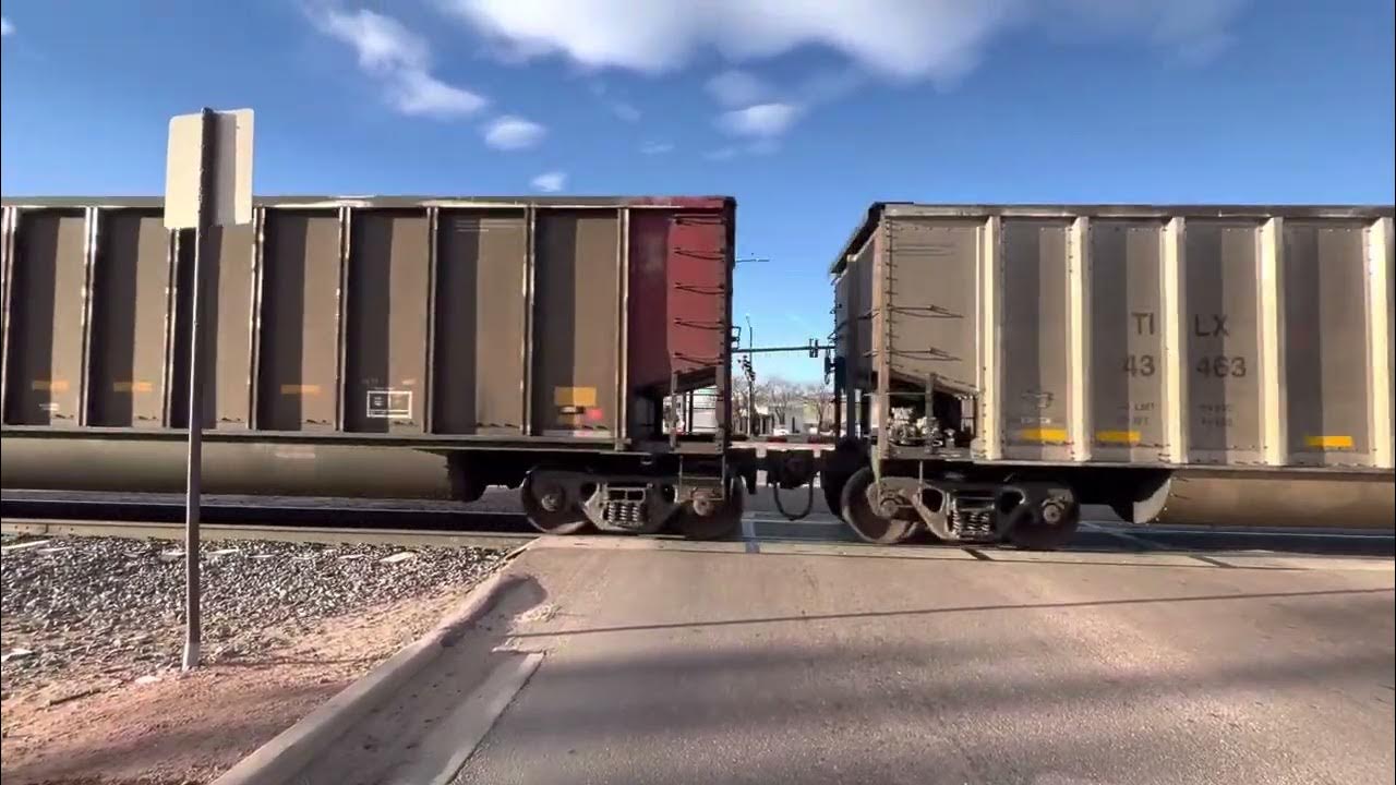 BNSF #9032 Leading & NB Empty Energy Coal Train With Two DP Units 1/8/22 - YouTube