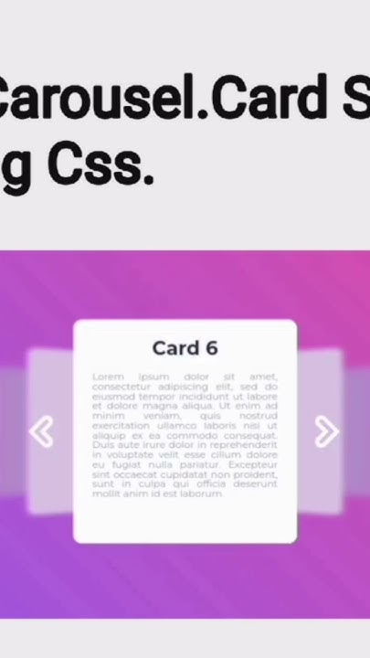 3D Card Carousel Project Using Html #jaincoder #html #shorts #shortviral #css #trendingnews ...