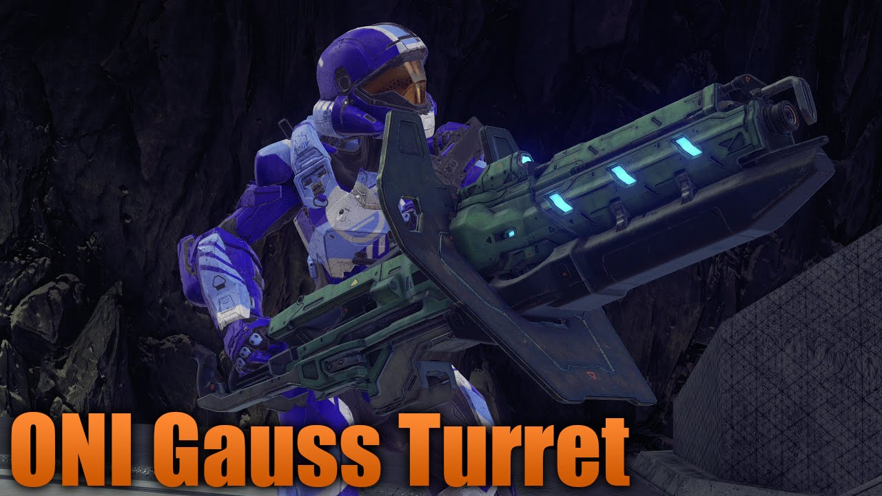 Halo 5: Guardians - ONI Gauss Turret - Legendary Weapon Showcase - YouTube