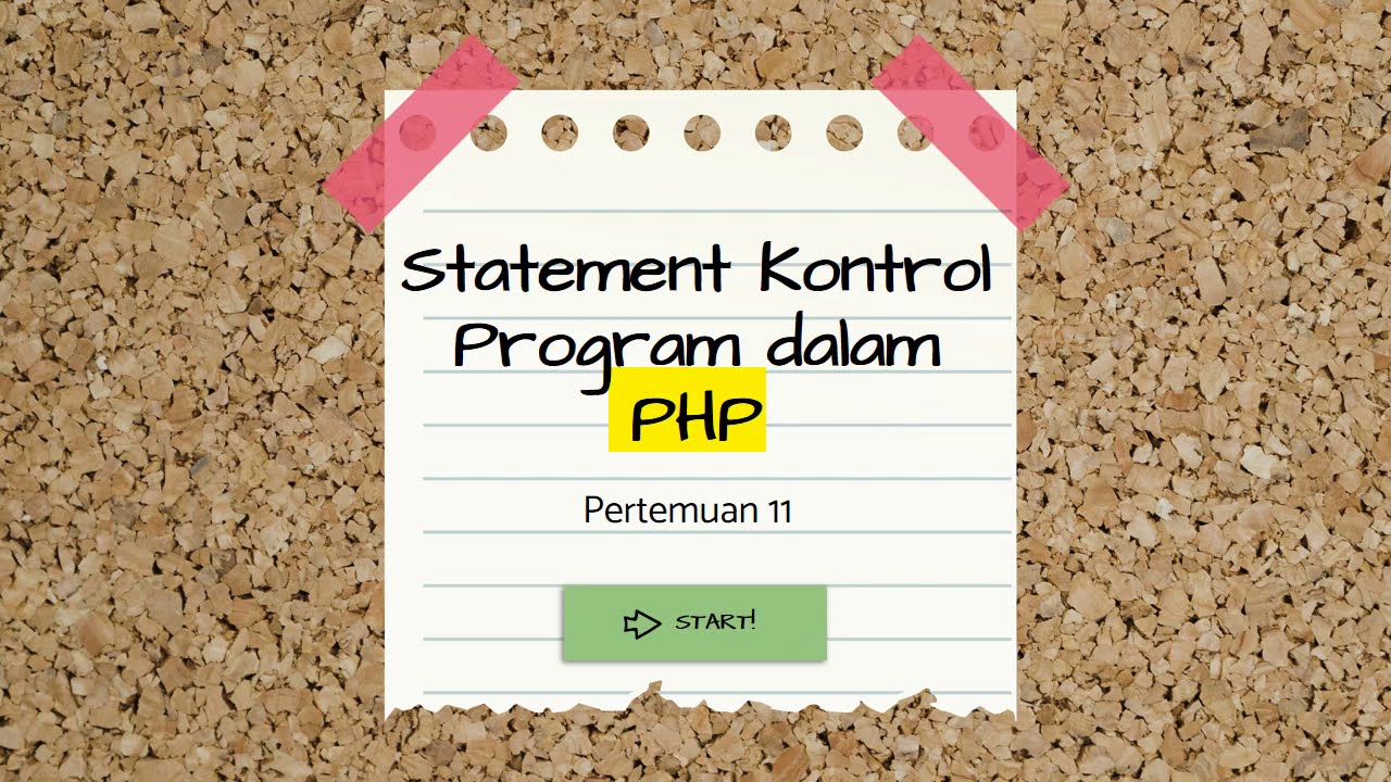 Statement Kontrol Program Dalam Php Web Programing Si283a Yochebed Anggraini T 1822489011 1979
