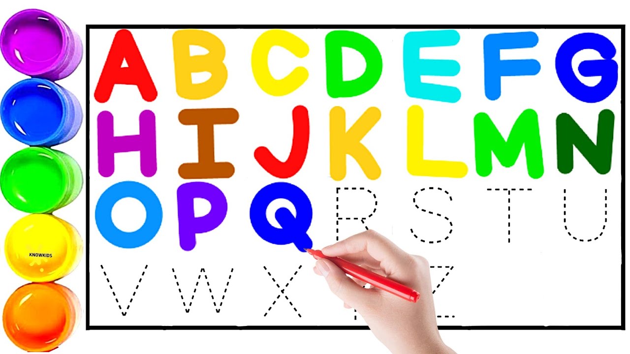 Learn to write english alphabet for kids &Toddlers|abc song,alphabet ...