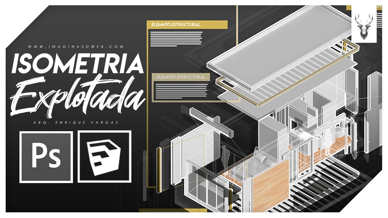 Isometria Explotada 3D con Sketchup y Photoshop | Imagina 3D - YouTube