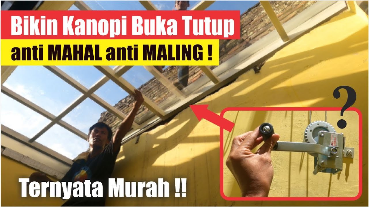 KANOPI SLIDING ATAP TRANSPARAN | RUMAHNESIA - YouTube
