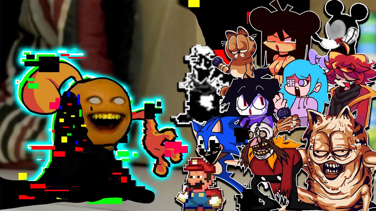 FNF vs Sliced Vs Corrupted Annoying Orange Glitch -But Different ...