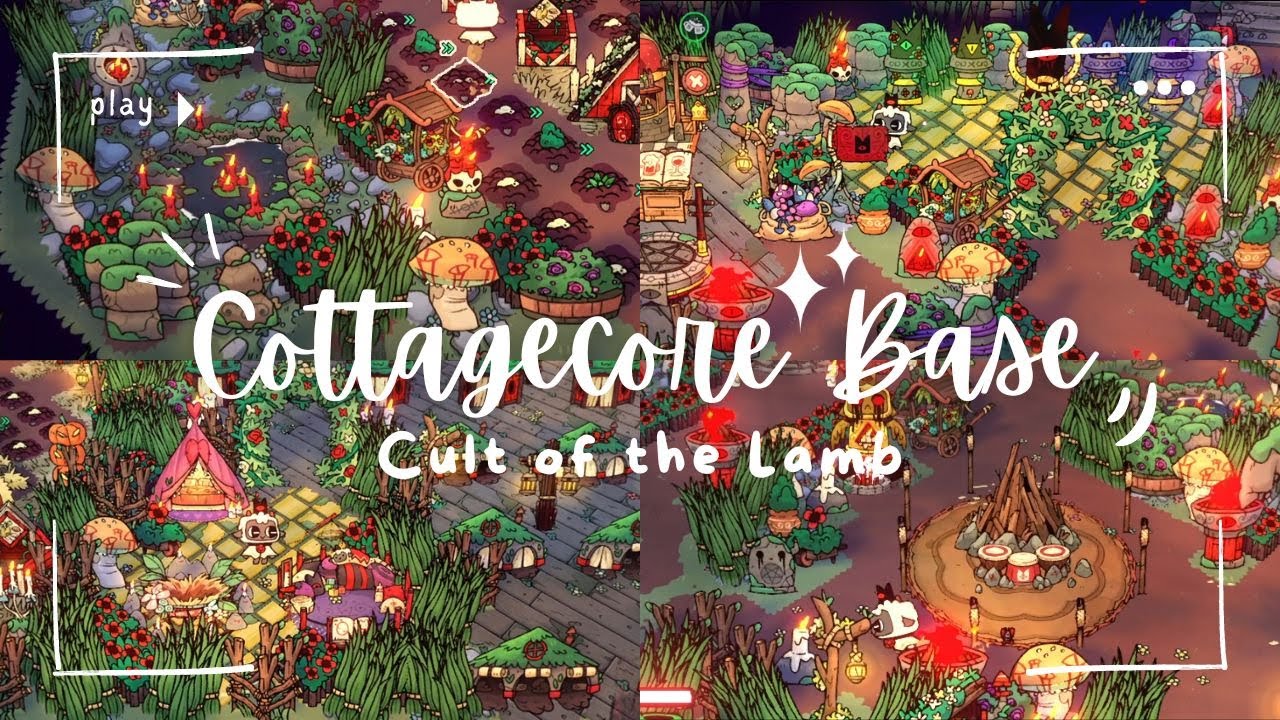 Cult of the Lamb ⋆˚ ˖° Cottagecore Base Layout🌿🍄 - YouTube