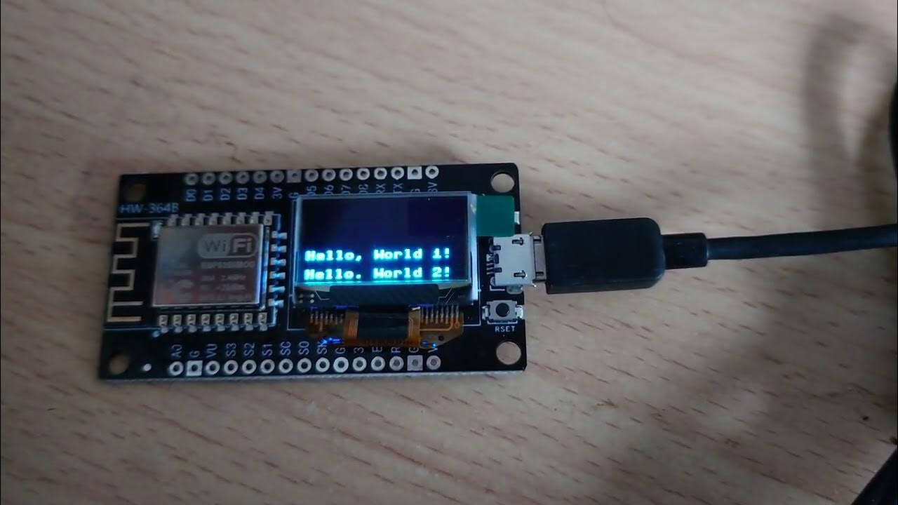 ESP8266 Oled Module - MicroPython Demo - YouTube