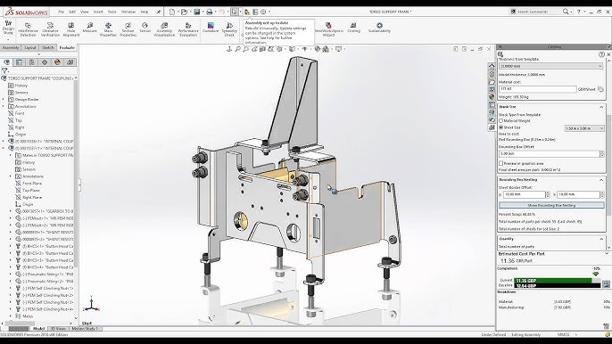 Solidworks 2016 Whats New Costing Sw2016 Computer Aided Technology