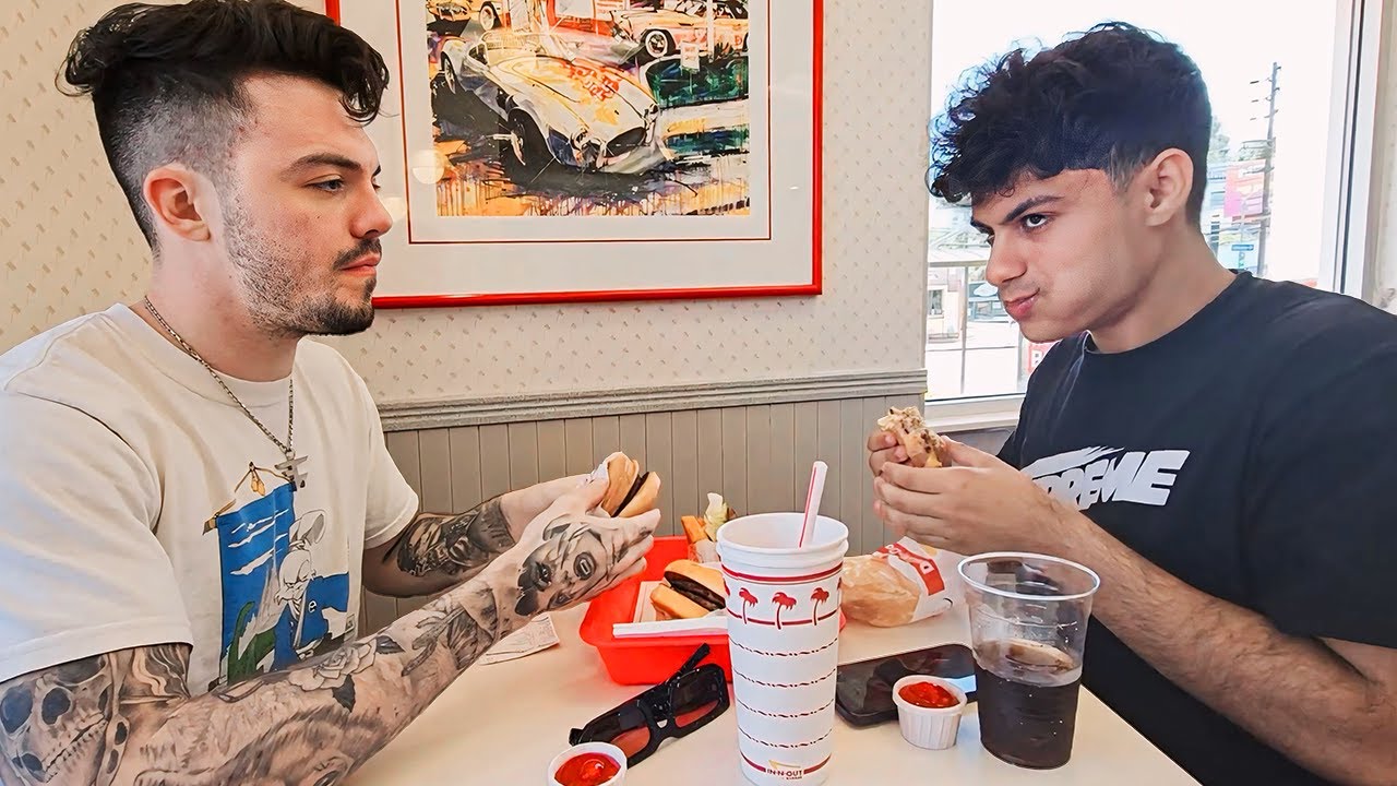 Stable Ronaldo & FaZe Adapt In-N-Out Burger MUKBANG.. - YouTube