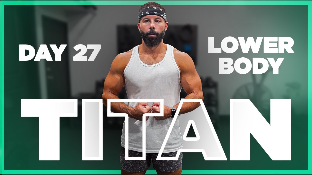 TITAN Dumbbell Bodybuilding Program - DAY 27 (LOWER BODY WORKOUT) - YouTube
