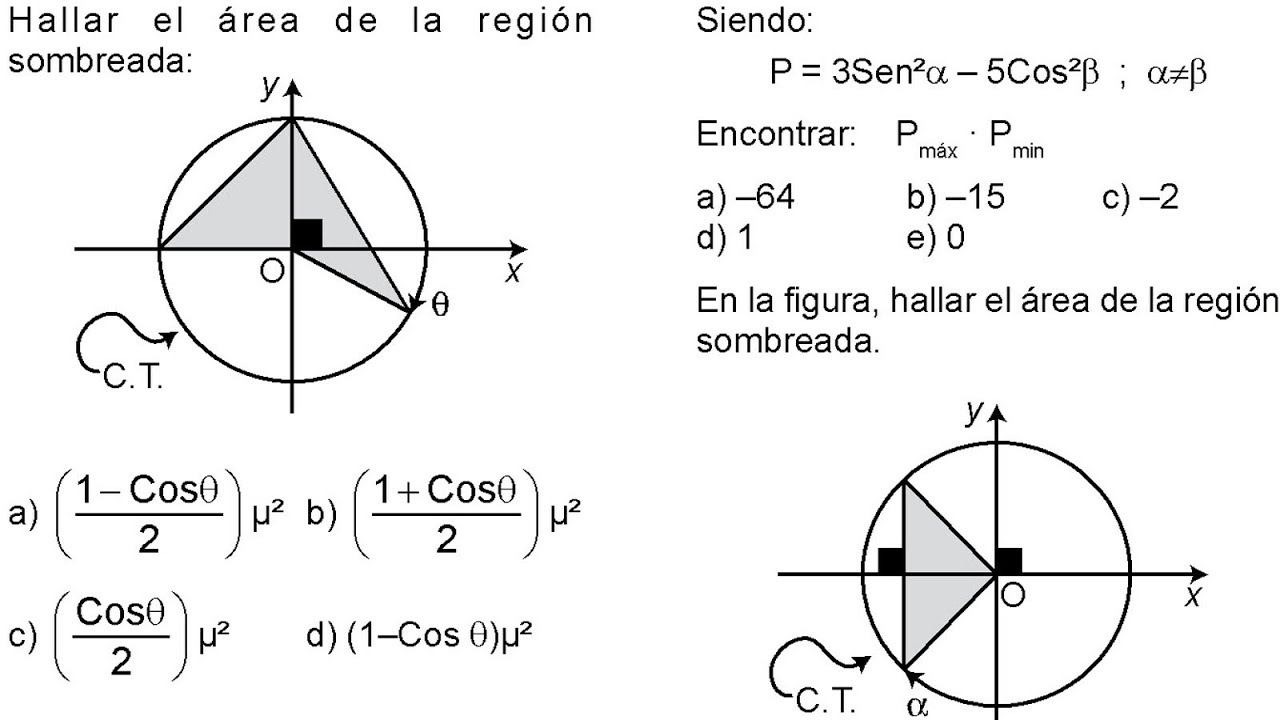Círculo Trigonométrico Ejercicios Resueltos De Nivel 1 Línea Seno