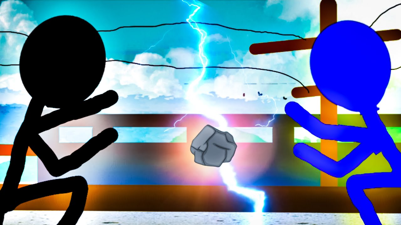 The stick boys fight for a stone - Part 1 . The stick boy animator ...