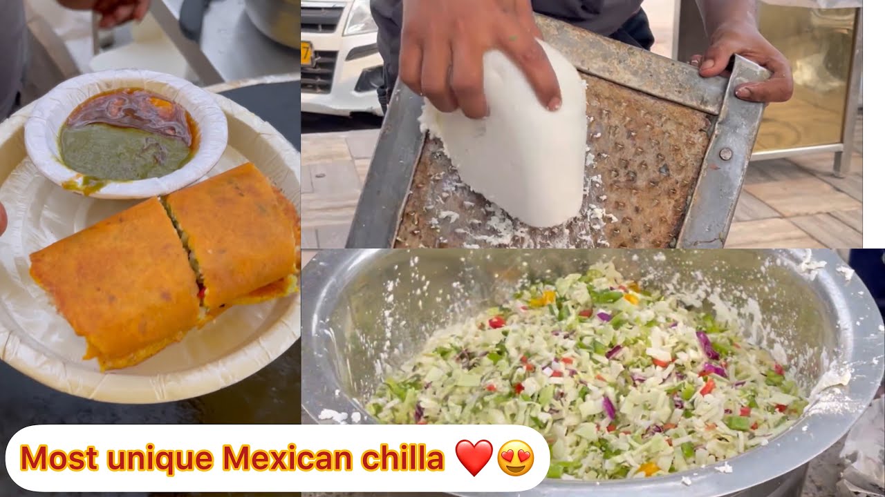 Most unique Mexican chilla ️😍 #mexicanfood #chilla #streetfoodindia ...