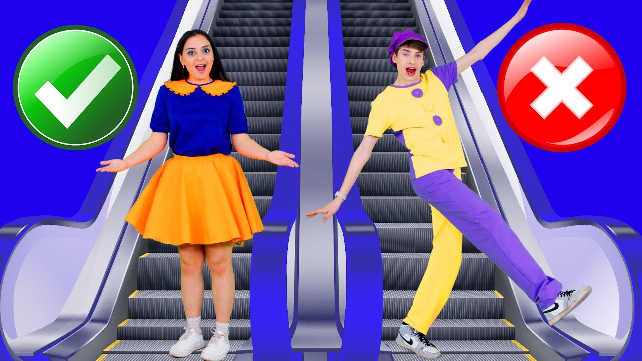 Escalator Safety Song & Elevator Safety Song + MORE | Kids Funny Songs ...