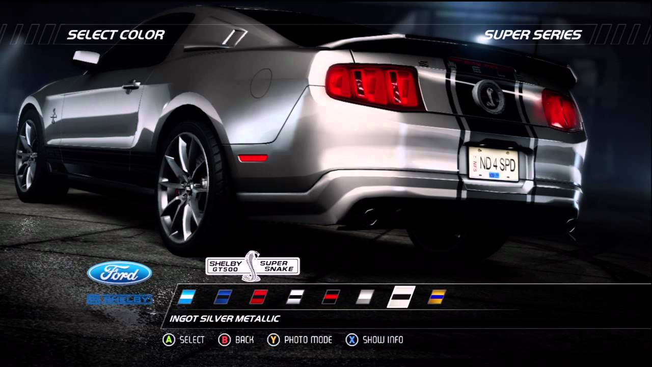 NFS:HP-Racer-Super Series- Ford GT500 Super Snake HD - YouTube