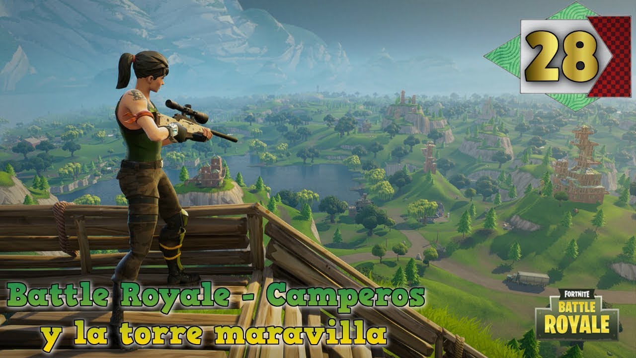 Fortnite en Español #28 - Battle Royale - Atrapados en la torre - 25% ...