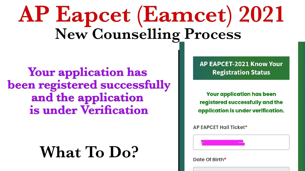 AP Eamcet Your Application Has Been Registered Successfully The AP Eamcet Your Application Has Been Registered Successfully The