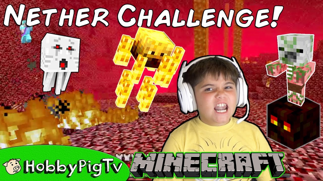 Minecraft Nether Castle Survival Challenge + Castle Build! Babies Chase ...