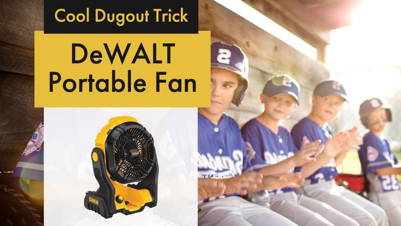 DeWALT Portable Fan, Your Best Friend At The Baseball Park - YouTube