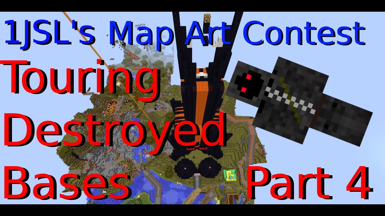 Map Art Contest and Touring Destroyed Bases Part 5 | #9b9t ...