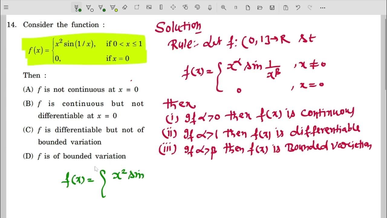 #Question_14_Based_on_Continuity_Diffefertiability_Bounded_Variation_MH_SET_2019 - YouTube