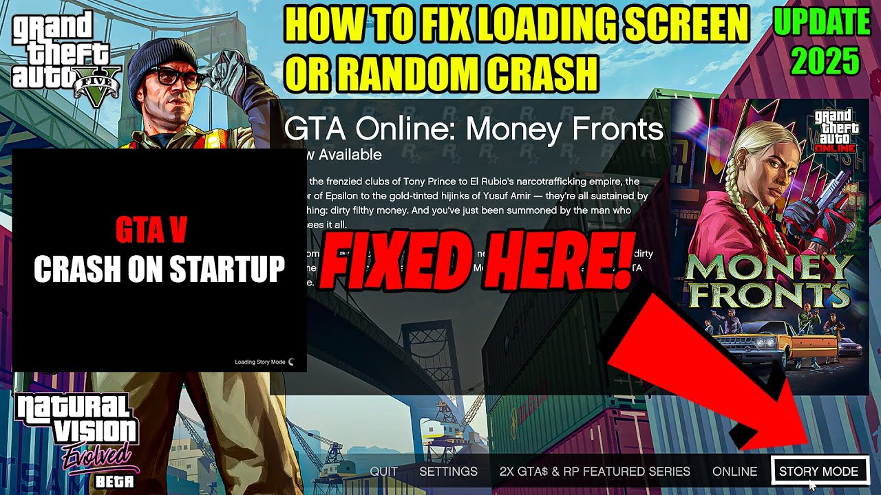 How To Fix GTA 5 Crash On Loading Screen In 2025 | GTA 5 Story Mode ...