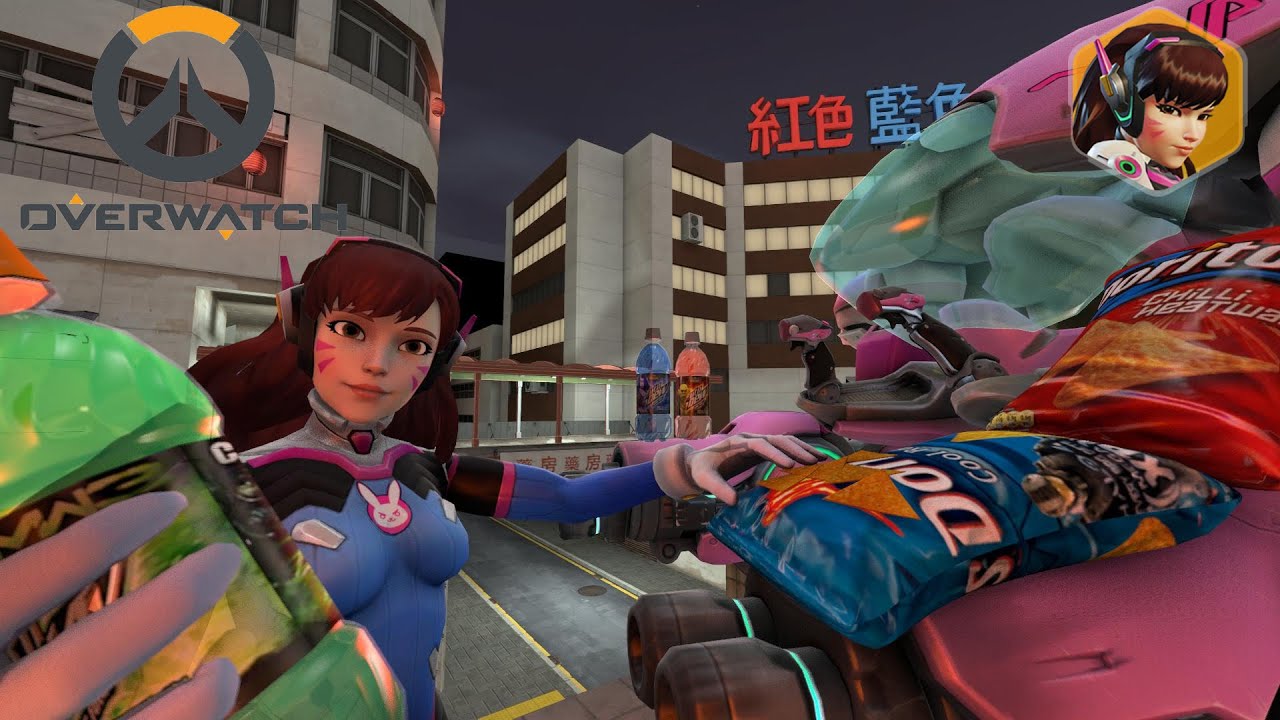 D.Va Buff [Mountain Dew and Doritos time!] - YouTube