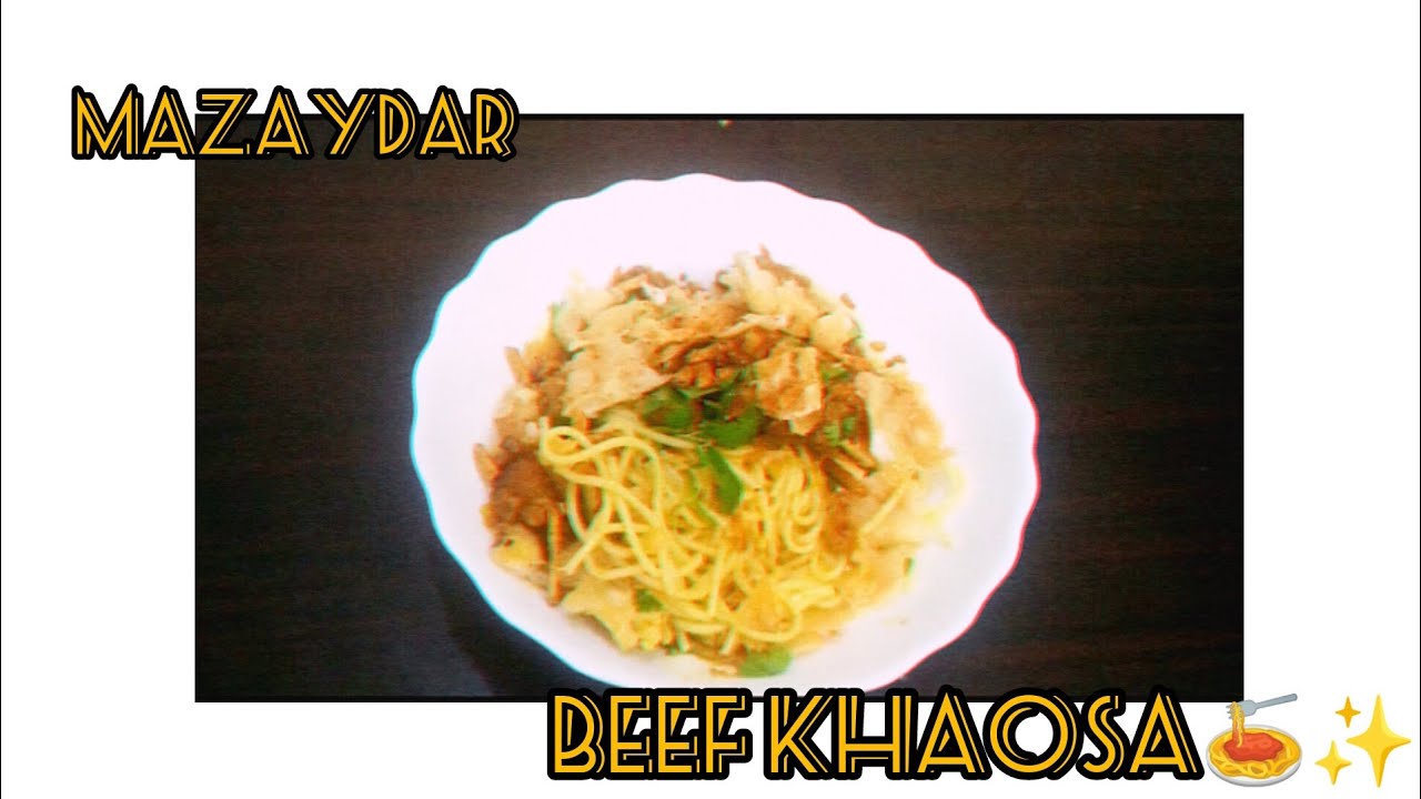 Mazaydar Beef khaosa |easy and delicious #subscribe#beefrecipe - YouTube
