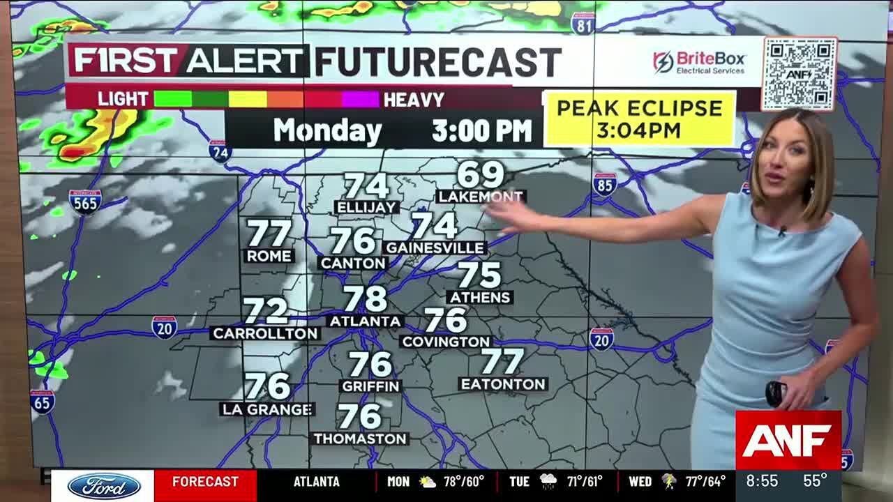 First Alert Forecast: Cloudier Skies North for the Eclipse this ...