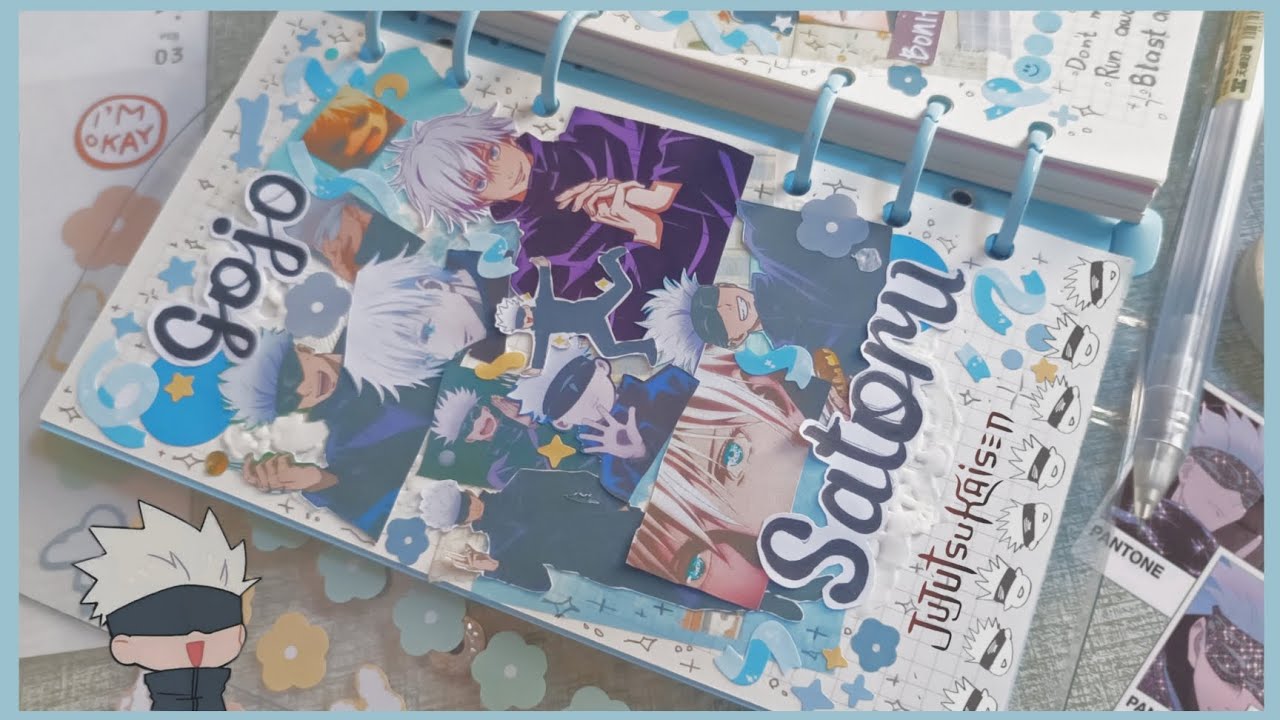 🖤🍡Gojo Satoru from Jujutsu Kaisen Anime Journal🍰A6 journal ...