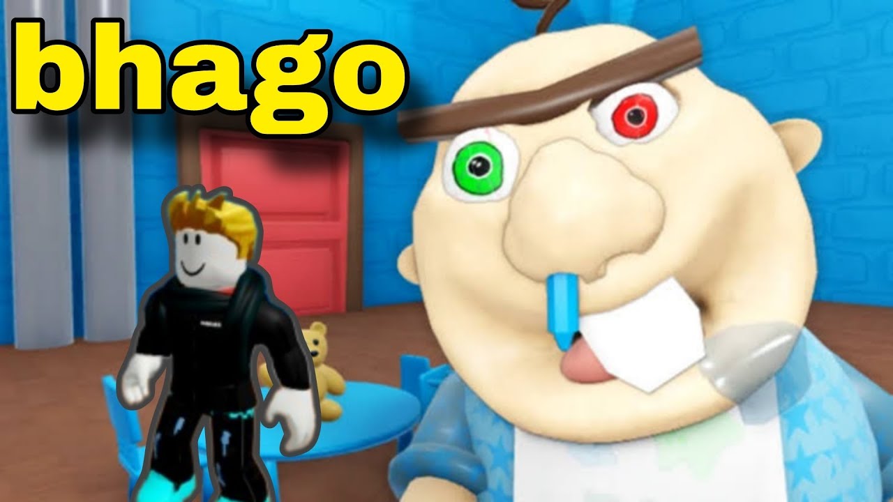 I am play roblox in (baby escape) first gameplay. - YouTube