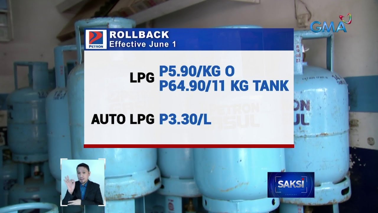Bigtime LPG price rollback, ipatutupad sa June 1 | Saksi - YouTube