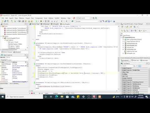 [DELPHI] - Project (POS) Point Of Sale with MySql Unidac Part 3 - YouTube