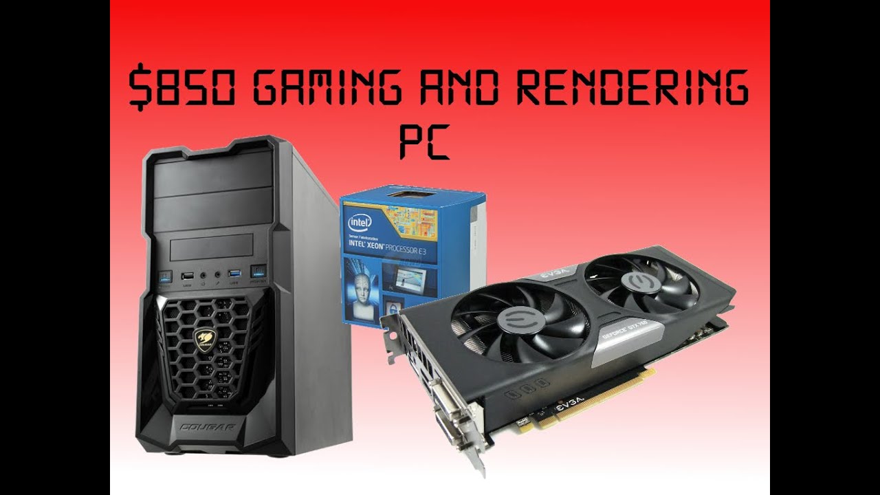 $850 Gaming and Rendering PC July 2014 - YouTube