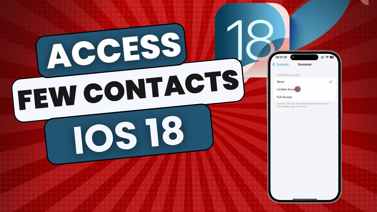 How To Allow An App Access To A Few Contacts On Your iPhone iOS 18 ...