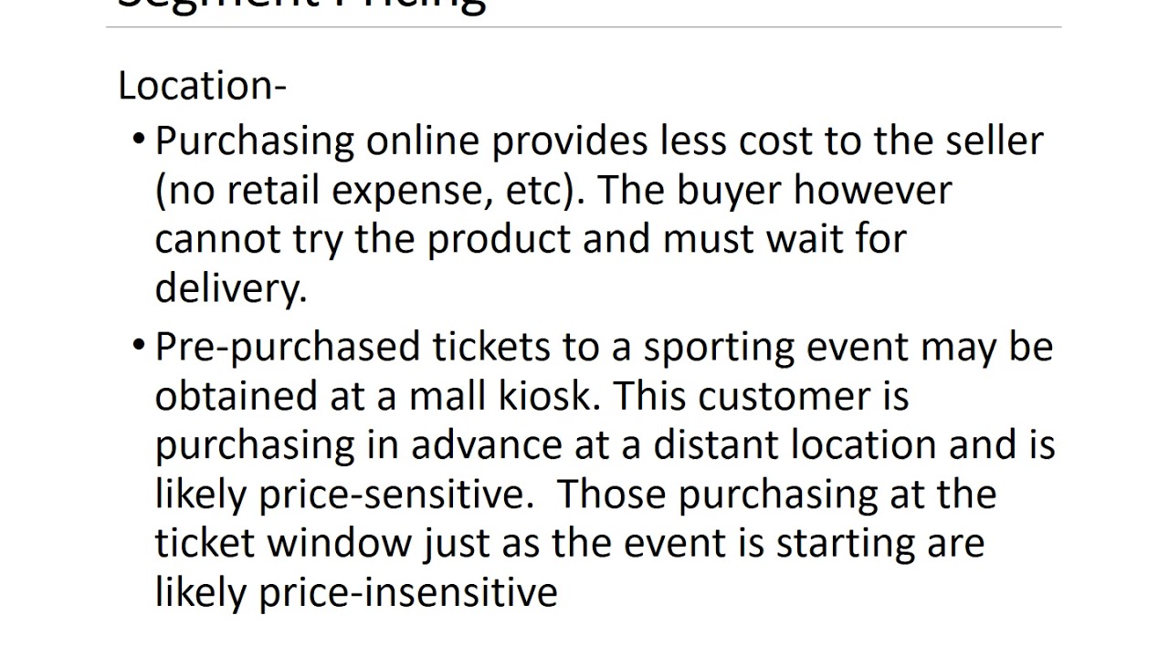 11. Segment Pricing Strategy - YouTube