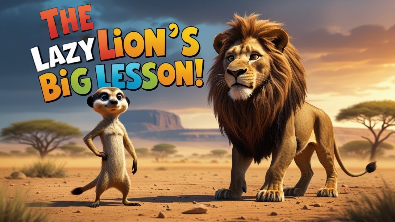Kiko and the Lazy Lion | kids cartoon bedtime story in English - YouTube