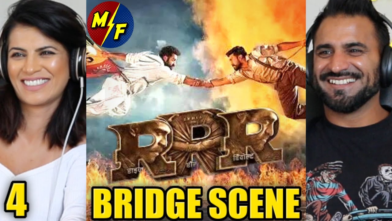 RRR BRIDGE SCENE REACTION!! | Part 4 | Jr NTR, Ram Charan, SS Rajamouli ...