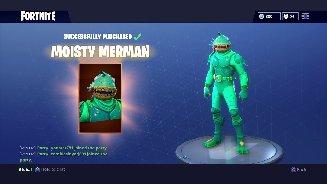 The new Moisty Merman skin for Fortnite Battle Royal - YouTube