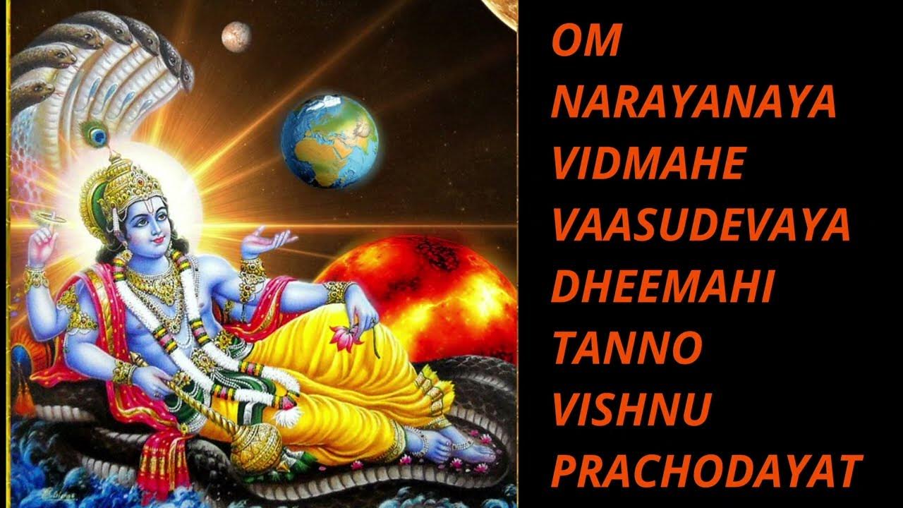 Shri Vishnu Gayatri Mantra chant 108 times to seek Lord Vishnu's divine Blessings and protection ...